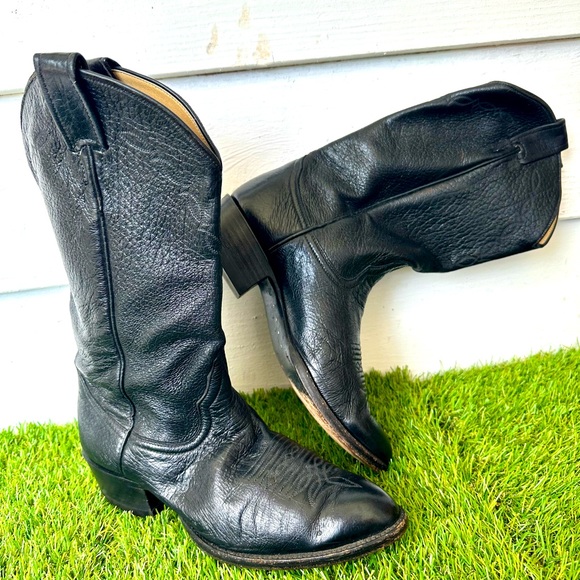 Larry Mahan | Shoes | Vintage Larry Mahan Elephant Crepe Western Boots ...